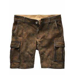Mey & Edlich Mey & Edlich Herren Kernige Cargo-Shorts Gr&uuml;n 100 % Ziegenvelours