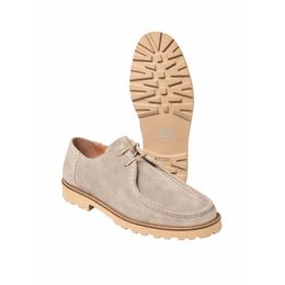 Franz Gustav Herren Veloursleder-Halbschn&uuml;rer Beige Obermaterial: Leder