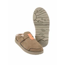 Satorisan S.L Herren Damen-Hausschuh Uwabaki Beige 100 % Rindleder