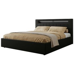 H&ouml;ffner Polsterbett mit Bettkasten Gold 5 Classic schwarz Ma&szlig;e (cm): B: 148 H: 103 &raquo; H&ouml;ffner