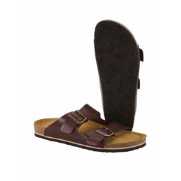 Plakton Herren Kork-Sommerl&auml;ufer Braun Obermaterial, Decksohle: Rindleder