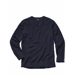 Herrlicher Herren Schlupfhemd Morrison Blau 55 % Leinen, 45 % Baumwolle
