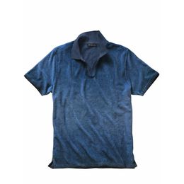 Mey & Edlich Mey & Edlich Herren Frottee-Vintage-Polo Blau 100 % Baumwolle (bio)