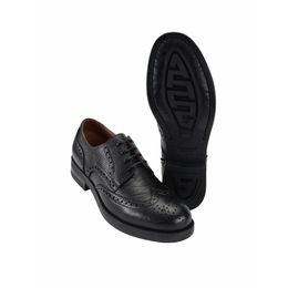 Mey & Edlich Mey & Edlich Herren Kerniger Budapester Schwarz Obermaterial, Futter und Decksohle: 100 % Kalbleder (genarbt)