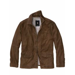 Mey & Edlich Mey & Edlich Herren Chore-Lederjacke Braun 100 % Ziegenveloursleder