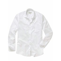 Mey & Edlich Mey & Edlich Herren Satin-Hemd R.S.V.P. Wei&szlig; 100 % Baumwolle