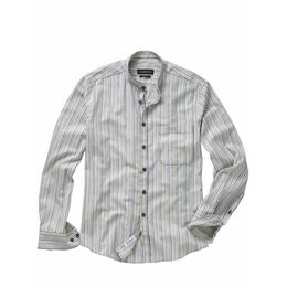 Mey & Edlich Mey & Edlich Herren Basettis Streifenhemd Blau 100 % Baumwolle
