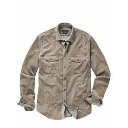 Mey & Edlich Mey & Edlich Herren Samtrippen-Cordhemd Beige 75 % Baumwolle, 23 % Lyocell, 2 % Elasthan