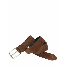 Mey & Edlich Mey & Edlich Herren Handfester G&uuml;rtel Braun Rindleder (Velours)