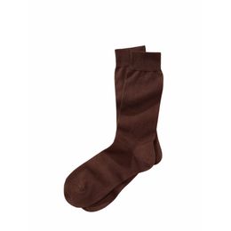 Mey & Edlich Mey & Edlich Herren Italienische Businesssocke Braun 80 % Baumwolle, 20 % Polyamid