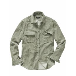 Mey & Edlich Mey & Edlich Herren Cordhemd Deluxe Grau 91 % Baumwolle, 9 % Kaschmir