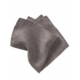 Mey & Edlich Mey & Edlich Herren Kavalier-Einstecktuch Braun Reines Leinen