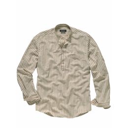 Mey & Edlich Mey & Edlich Herren Schlupfhemd Tegernsee Blau 55 % Leinen, 45 % Baumwolle