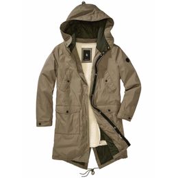Mey & Edlich Mey & Edlich Herren Teddy-Parka Gr&uuml;n Au&szlig;enjacke: 80 % Baumwolle, 20 % Polyamid