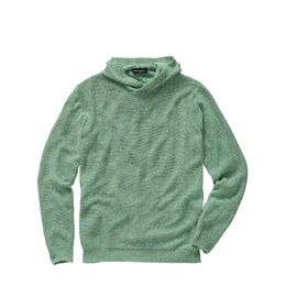 Mey & Edlich Mey & Edlich Herren Spruzzo-Strickhoodie Gr&uuml;n 100 % Baumwolle