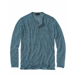 Mey & Edlich Mey & Edlich Herren Stadtbrise-Henley Blau 100 % Leinen
