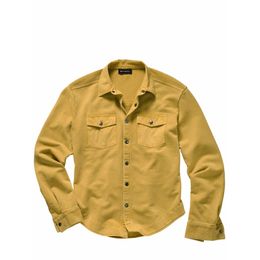 Mey & Edlich Mey & Edlich Herren Sweatshirthemdjacke Gelb 100 % Baumwolle