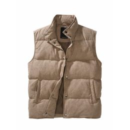 Mey & Edlich Mey & Edlich Herren Leinen-Steppweste Aberdeen Beige 52 % Leinen, 48 % Baumwolle