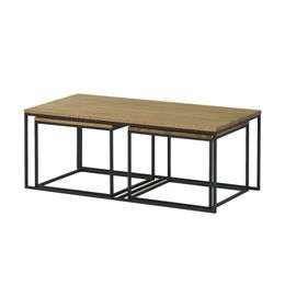 H&ouml;ffner Couchtisch 3er Set Illesheim &brvbar; holzfarben &brvbar; Ma&szlig;e (cm): B: 60 H: 45 &raquo; H&ouml;ffner