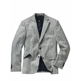 Mey & Edlich Mey & Edlich Herren Streiflings-Anzugsakko Grau 68 % Schurwolle, 30 % Polyester, 2 % Elasthan