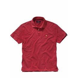 Replay Herren Marble-Dyed-Polo Rot 100 % Baumwolle
