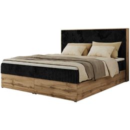 H&ouml;ffner Boxbett mit Bettkasten Wood Classic &brvbar; schwarz &brvbar; Ma&szlig;e (cm): B: 144 H: 120 &raquo; H&ouml;ffner
