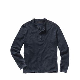 Mey & Edlich Mey & Edlich Herren Henley-Shirt Schwarz 100 % Baumwolle