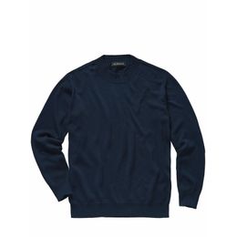 Mey & Edlich Mey & Edlich Herren Prima-Pima-Pullover Blau 100 % Baumwolle