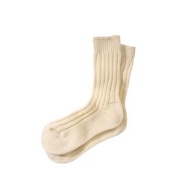 Dorma Vita Herren Alpaka-Socke Wei&szlig; 40 % Wolle (Alpaka), 30 % Wolle, 30 % Polyamid