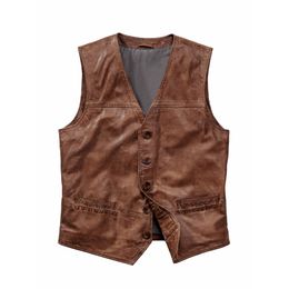 Mey & Edlich Mey & Edlich Herren City-Slicker-Weste Braun Obermaterial: Lammnappa