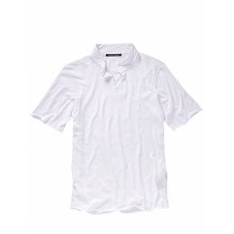 Hannes Roether Herren T-Shirt fa35rma Wei&szlig; 50 % Baumwolle, 50 % Leinen