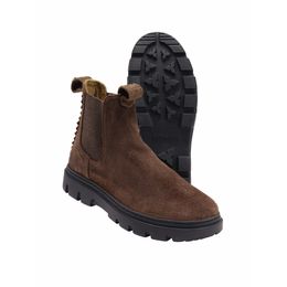 Satorisan S.L Herren Premium-Chelsea Unalome Braun Obermaterial: Rindleder