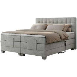 H&ouml;ffner Motor Boxspringbett mit Bettkasten Elektro grau Ma&szlig;e (cm): B: 188 H: 118 &raquo; H&ouml;ffner
