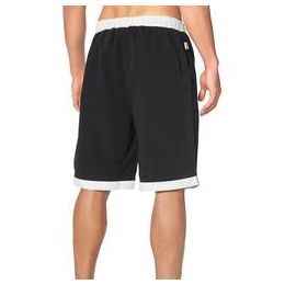 Boardshorts Lonsdale "CLENNELL", Herren, Gr. 5XL, N-Gr, schwarz-wei&szlig; (schwarz, wei&szlig;), Obermaterial: 100% Polyester. Futter: 100% Polyester, bedruckt, unifarben mit Farbeins&auml;tzen, bequem, Hosen, Badeshorts, Innenhose aus Mesh