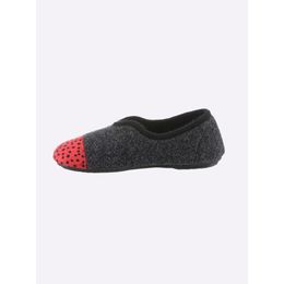 Hausschuh Casual Looks, Damen, Gr. 41, rot, Textil, Schuhe Hausschuh