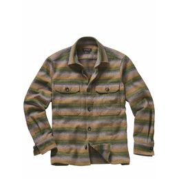 Mey & Edlich Mey & Edlich Herren Flanell-Overshirt Gr&uuml;n 100 % Baumwolle