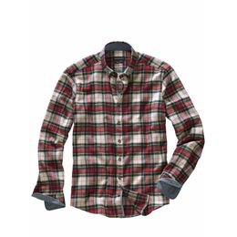 Mey & Edlich Mey & Edlich Herren Stewarts Flanellhemd Rot 100 % Baumwolle