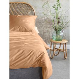 Bettw&auml;sche Irisette "Paris 8000", rot (siena), B/L: 155cm x 200cm, 1 Stk., 1 Stk., Mako-Satin, B/L: 80cm x 80cm, 2, Mako-Satin, Obermaterial: 100% Baumwolle, Bettw&auml;sche, Bettw&auml;sche, Hochwertige Premium Bettw&auml;sche