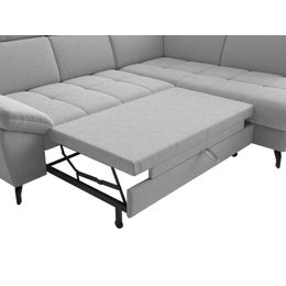 Sit & More Ecksofa SIT & MORE "Vanity", anthrazit, B:254cm H:84cm T:197cm, 100% Polyester, Sofas, Ecksofa, Inkl.Sitz-,Kopf-und Armteilverstellung