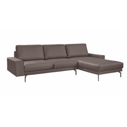 Ecksofa "CR.450, Designecksofa, Polsterecke, L-Form", beige (beigegrau 534, 26), B:294cm H:85cm T:178cm, NaturLEDER OSKAR (echtes Rindsleder), CREATION BY ROLF BENZ, Sofas, Ecksofa, Armlehne breit und niedrig, Alugussf&uuml;&szlig;e in umbragrau, Breite 294 cm