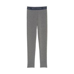 Marc O'Polo Jerseyhose MARC O'POLO "aus warmem Baumwoll-Mix", M&auml;dchen, Gr. 140, Normalgr&ouml;&szlig;en, beige (grau denim), Obermaterial: 65% Polyester, 30% Baumwolle, 5% Elasthan, unifarben, figurbetont normal, Hosen Jerseyhose
