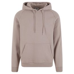 Rundhalspullover Urban Classics "Urban Classics Herren Blank Hoody", Herren, Gr. M, duskrose, 65% Baumwolle, 35% Polyester, unifarben, loose fit, ohne Ausschnitt, Pullover Rundhalspullover