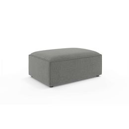 Polsterhocker OTTO HOME "HAILY Sitzhocker passend zur Serie, Ma&szlig;e B/T/H: 70/100/42 cm", grau (dunkelgrau), B:70cm H:42cm T:100cm, 100% Polyester, Hocker, Polsterhocker, als Modul oder separat verwendbar, f&uuml;r individuelle Zusammenstellung