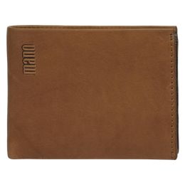 Geldb&ouml;rse mano "LIGATUS", Damen, braun (camel), Leder, leicht gl&auml;nzend, unifarben, Kleinlederwaren, echt Leder