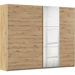 Schwebet&uuml;renschrank Rauch "Kleiderschrank Schrank Garderobe AURELIO", braun (eiche artisan), B:261cm H:210cm T:59cm, Holzwerkstoff, Schr&auml;nke, Schwebet&uuml;renschrank, zeitloses Design, viele Farben, Breiten 175/218/261 cm MADE IN GERMANY