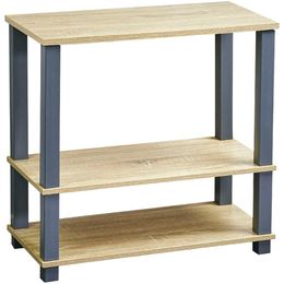 Ablageregal Kesper "Kesper Regal FSC Eichedekor", wei&szlig;, neutral, B:60cm H:58,5cm T:29,5cm, Holzwerkstoff, Regale
