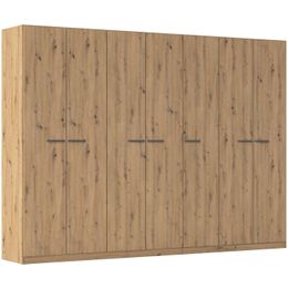 Dreht&uuml;renschrank Rauch "Kleiderschrank Schrank Garderobe OTELI inkl. Inneneinteilung", eiche artisan, B:315cm H:229cm T:54cm, Holzwerkstoff, Schr&auml;nke, Dreht&uuml;renschrank, mit zus&auml;tzlichen Einlegeb&ouml;den, optional mit Spiegel MADE IN GERMANY