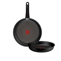Pfannen-Set Tefal "Ingenio Excellence Fusion", schwarz, Pfannen, abnehmbarer Ingenio-Griff, Thermo-Signal, stapelbar, Induktion