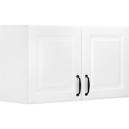 Wiho-K&uuml;chen H&auml;ngeschrank WIHO K&Uuml;CHEN "Erla", wei&szlig; (front: kassette wei&szlig;, korpus: wei&szlig;), B:100cm H:56,5cm T:35cm, Schr&auml;nke, H&auml;ngeschrank, 100 cm breit mit Kassettenfront