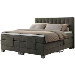 H&ouml;ffner Motor Boxspringbett mit Bettkasten Elektro grau Ma&szlig;e (cm): B: 188 H: 118 &raquo; H&ouml;ffner